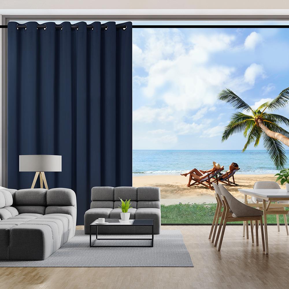 Dark Blue Curtains Living Room